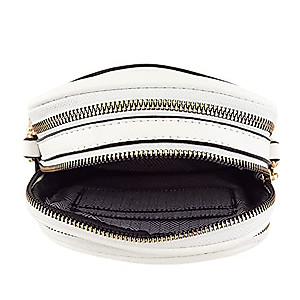 FashionPuzzle Multi Pocket Casual Crossbody Bag (White) One Size