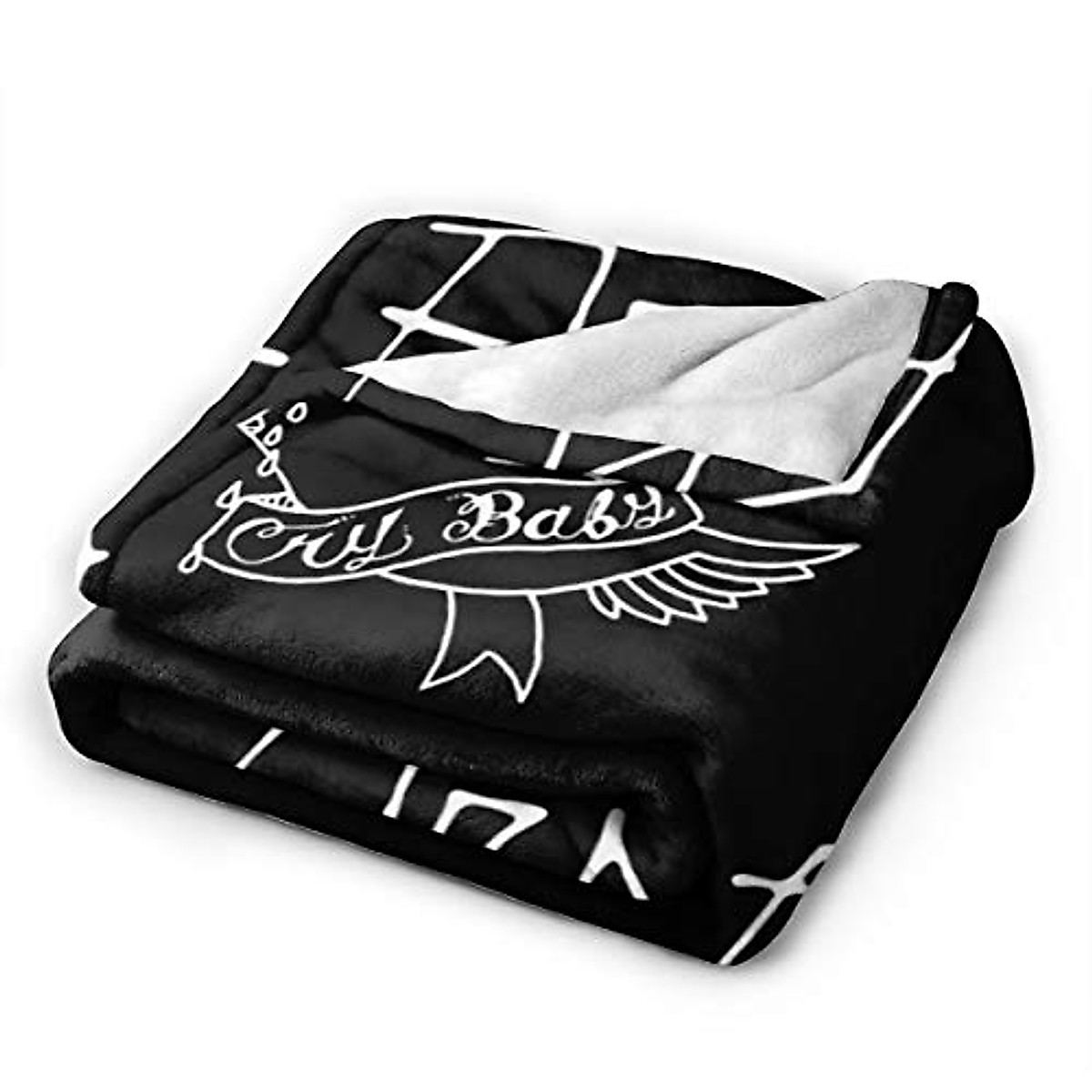 LVMD Lil Peep Love Fleece Throw Blanket for Couch Sofa Super Soft Cozy Luxury Bed Blanket Microfiber – 50" x 40"