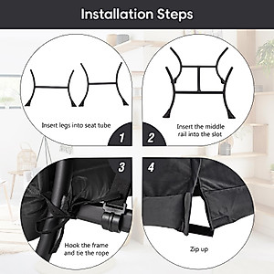 Congermom Lazy Chair with Folding Ottoman Modern Large Accent Chair,Contemporary Lounge Leisure Sofa Chair with Armrests Upholstered Sofa Armchair Reading Chair for Bedroom,Dorm & Office,Dark Grey