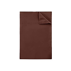 Flat Sheet Single,1 Pack Solid Flat Sheet Smooth Touch Hotel Quality ( Coffee , King )
