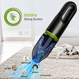 Aroma Room Portable Hand Vacuum Cleaner, Handheld Mini Cordless Cleaner for Dust Pet Hair Dirt Home, Car Interior, Lightweight, Easy to Use, Compact Design Battery Rechargeable with USB-C Cable