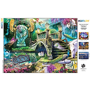 Buffalo Games - Enchanted Garden - 1000 Piece Jigsaw Puzzle for Adults Challenging Puzzle Perfect for Game Nights - 1000 Piece Finished Size is 26.75 x 19.75