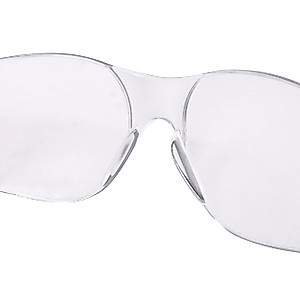 Radians Clear Safety Glasses, Scratch-Resistant, Wraparound, One Size