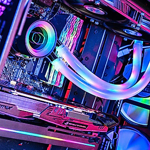 Cooler Master Addressable RGB LED Tube Sleeve A1, 30 ARGB LEDs Soft Rubber Easy molding Versatile Sizing 12mm Diameter for Liquid Cooling Tubing