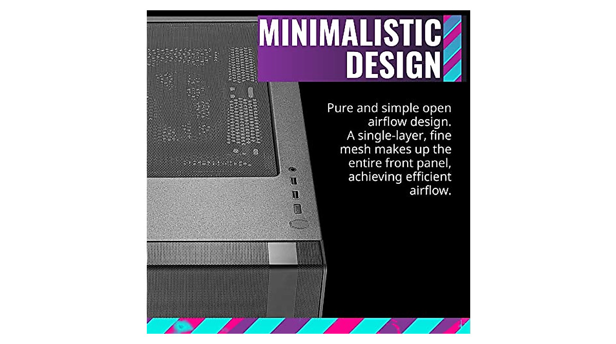 Cooler Master MasterBox NR600 Mid-Tower PC Case with Mesh Ventilation