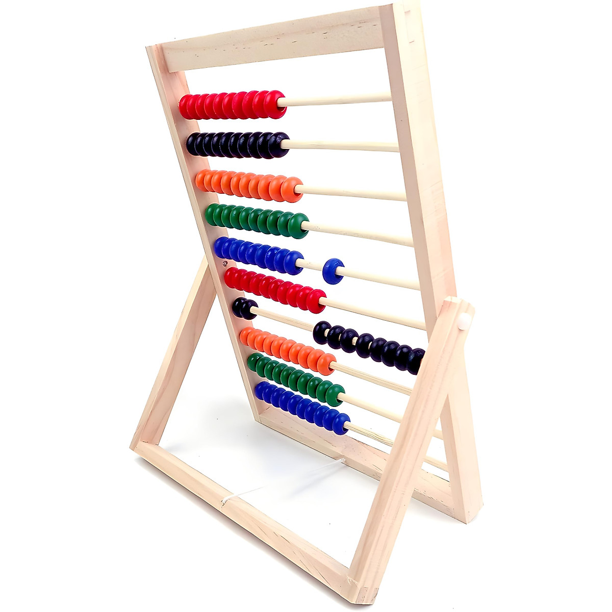 MAGIKON Wooden Counting Number Frame, 10 Rows Abacus for Kids Learning Math (11-1/2-Inch)