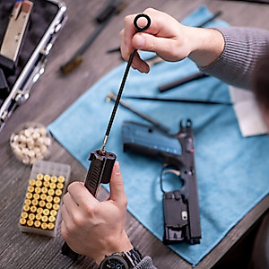 VicBre 2 Set 9mm Handgun Cleaning Kit Bronze Nylon Bore Brush with Nylon Cleaning Rod