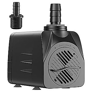 Uniclife UL400 Submersible Water Pump, 400 GPH Aquarium/Hydroponic/Fish Tank/Fountain/Pond/Statuary with 6' UL Listed Power Cord