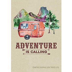 Camping Journal & RV Travel Logbook, Red Vintage Camper Adventure: Road Trip Planner, Caravan Travel Journal, Glamping Diary, Camping Memory Keepsake ... for Campers & RV Retirement Gifts Series)