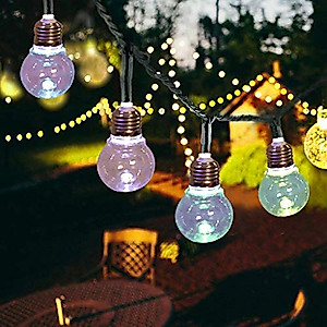 Stickit Graphix Solar String Lights Globe Crystal Balls Waterproof LED Fairy Lights Outdoor Starry Lights Solar Powered String Light for Garden Yard Home Party Wedding Decoration (Multicolor)