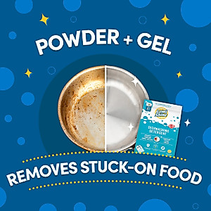 Lemi Shine Natural Dishwasher Detergent Pods + Dishwasher Cleaner 1 ct | All-In-One Powder & Gel Pods with Powerful Citric Acid | Eco Friendly Dish Wash Cleaning Supplies (65 Count)