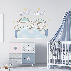 Removable Kids Wall Decals Peel and Stick Vinyl Cartoon Mouse Wall Mural Stickers for Cartoon Room Decal Nursery Kids Bedroom Playroom Wall Decor
