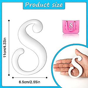Decorative Lettering for Bogg Bag, White Charm for Bogg Bag Cute Bag Accessories Alphabet Letter Charm Inserts for DIY Personalizing Your Handbag(S)