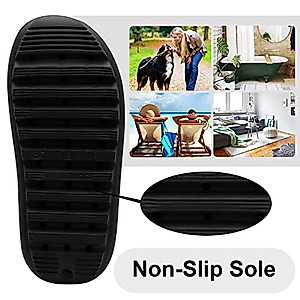 Leisurely Pace Cloud Slides for Women Men Squishy Pillow Sandals Lightweight Shower Shoes Summer Slippers with Comfort Black 8.5-9 Women/7-7.5 Men