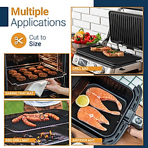 Oven Liners for Bottom of Oven - 3 Pack Large Heavy Duty Mats, 16.25”x23” Non-Stick Reusable Liner for Electric, Gas, Toaster Ovens, Grills - BPA & PFOA Free Kitchen Accessory to Keep Your Oven Clean