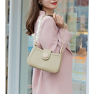 GOPHRALOVE Stylish Small Cute Clutch Shoulder Purse with Zipper for Woman (Light Green)