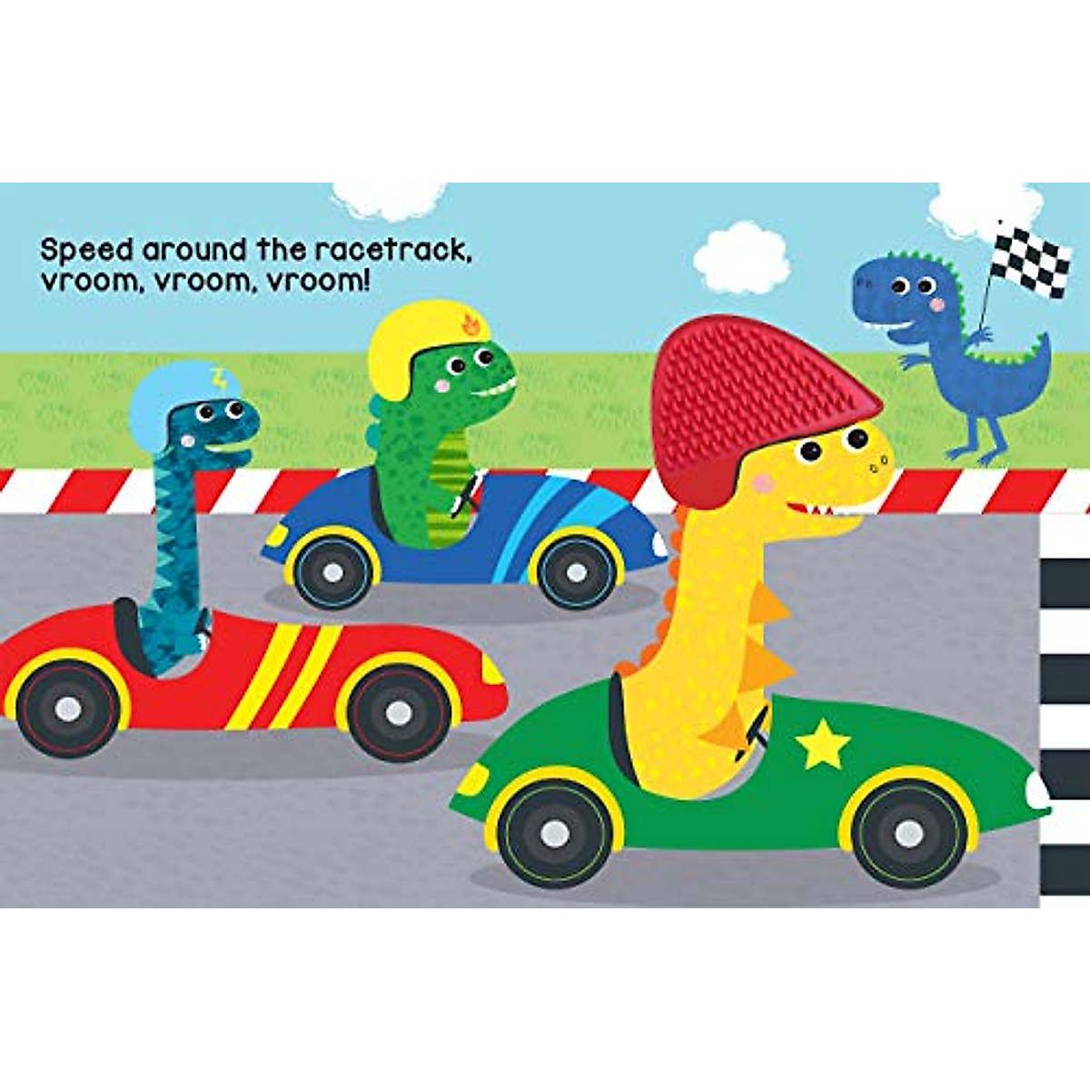 Go, Go, Go, Dinosaur - Silicone Touch and Feel Board Book - Sensory Board Book