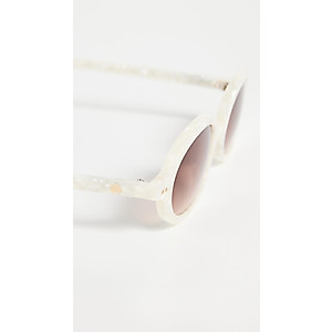 Lele Sadoughi Women's Austin Sunglasses, Mother of Pearl, Off White, Brown, One Size