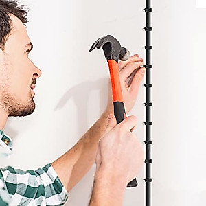 Cable Clips Black with Steel Nails, 500PCS 4/5/6/8/10mm Cable Wire Clips Cable Tacks Coax Nails for RG6, RG59, CAT6, RJ45 Ethernet Cable Clips