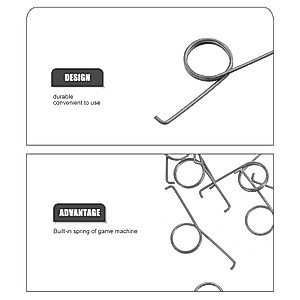 MILISTEN 50pcs Button Spring Controller Spring Metal Game Machine Spring Replacement Spring Metal Gamepad Spring Metal Metal Buttons Game Console l2 Iron