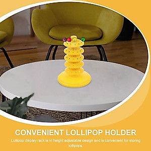 Mobestech Lollipop Stand Lollipops Stand Desktop Stand Cake Pop Display Lollipop Supplies Wedding Cake Decor Lollipop Sticks for Cake Pops Table Top Decor Multifunction Socket Pp Material