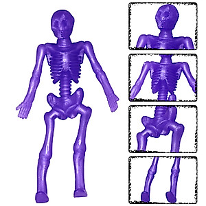 ZMCINER 48 PCS Stretchy Skeleton Toys Halloween Stretchy Toys for Goodie Bag Stuffers, Pinata Filler