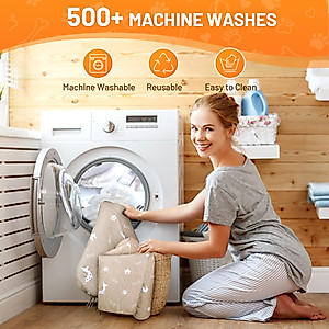 Washable Pee Pads for Dogs, Reusable Puppy Pads Waterproof, 2 Pack Dog Pee Pads, Potty Pads for Dogs, Super Absorbent, Add 8 Lanyards, Puppy Training Pads (31x36 Inch ,Pack of 2)