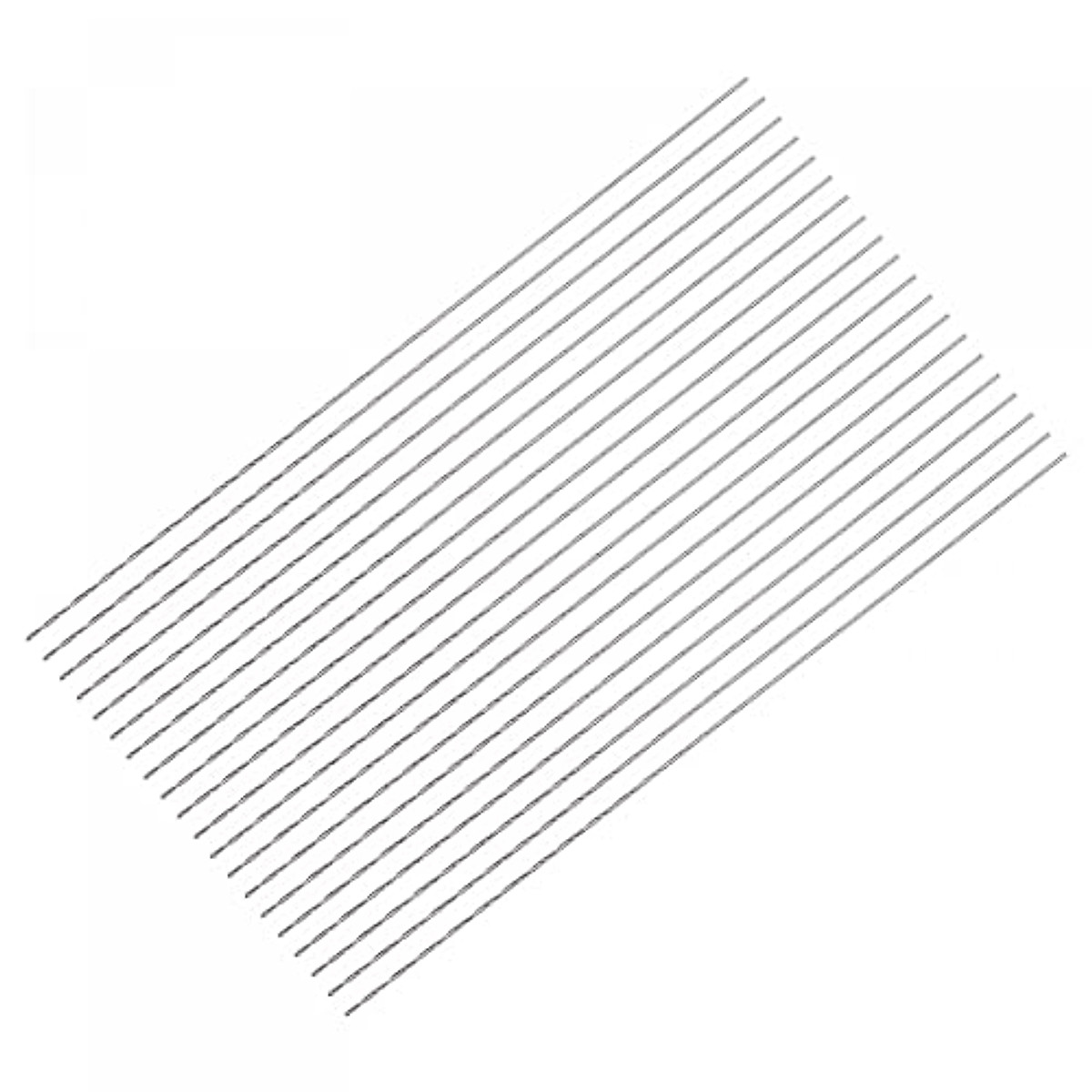 uxcell 20 Pcs 0.5mm Mini Micro Twist Drill Bits, High-Speed Steel Straight Shank Extra Long Drill Bit 80mm for Aluminum Alloy