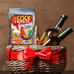 Cock Munch Spicy Trail Mix - Funny rooster and flames design - Edible gifts for men - Spicy mix, Made in the USA