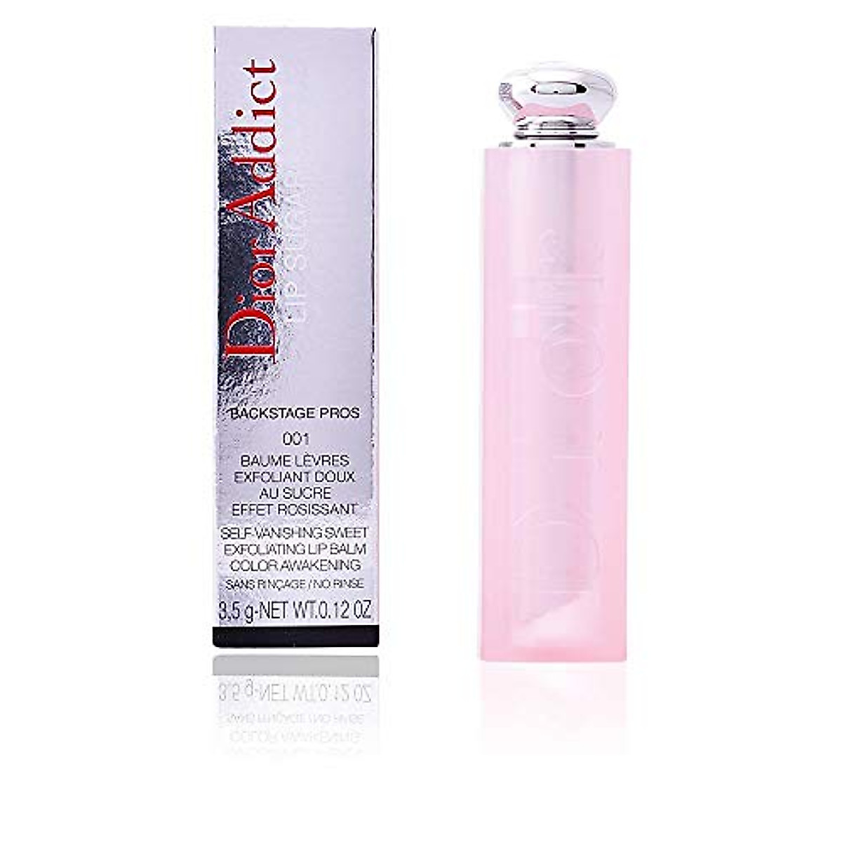 Christian Dior Addict Lip Sugar Scrub Color Awakening Exfoliating Lipbalm 001, 0.12 Ounce