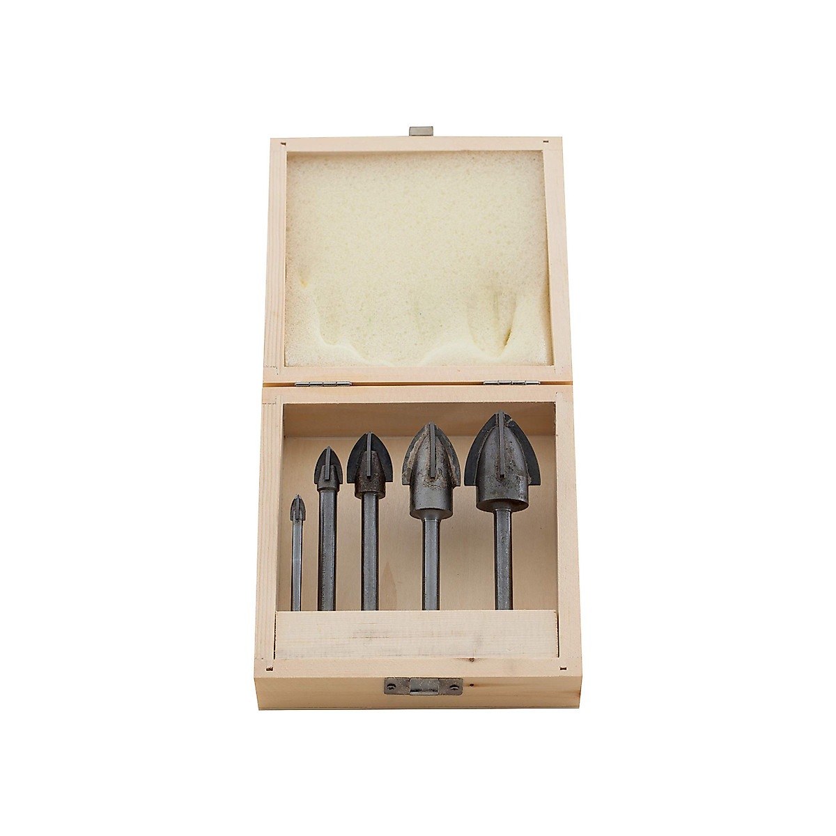 WingIts WA2005PCS Apache200 5-Piece Drill Bit Kit, Contains 1/4-Inch, 1/2-Inch 3/4-Inch, 1-Inch and 1-1/4-Inch, Black