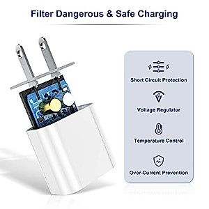 iPhone Fast Charger, [Apple MFi Certified] 20W Wall Charger Plug Block with USB C to Lightning Cable Cord 6ft, iPhone 14 Charging Block Power Adapter Cube for iPhone 14 Pro Max/13 Pro/12 Mini/11,iPad