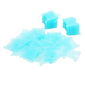 100PCS Plastic Floss Bobbin - Transparent Matte Embroidery Floss Bobbins for Organizing Threads, Cross Stitch Supplies - Environmental Plastic Floss Winder and Thread Organizer