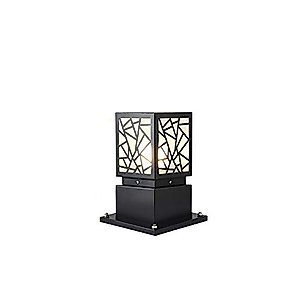 ZZYJYALG E27 Outdoor Post Light Lantern Waterproof Decorative Outside Wall Lamp Portable Pillar Stigma Lawn Light for Home Garden Column Cage Path (Size : 2130cm)