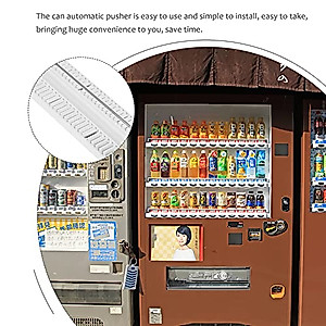 UPKOCH Soda can Organizer Drink Organizer Can Dispenser Automatic Pusher Glide Soda Can Rack Beverage Storage Holder Bottled Water Organizer for Refrigerator White Beverage Dispenser