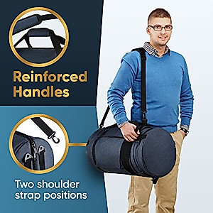 bagmate Rhino R8 Pro Telescope Bag | Protective Padded Bag for Telescopes |Telescope Case for Telescope Accessories | for 4",5",6", & 8" Optical Tubes | With 2 Add. Pockets & a Smartphone Adapter