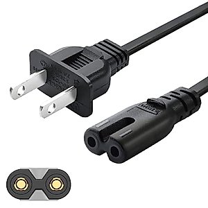 Chanzon 10ft Samsung Tv Power Cord for PS4 PS5 PS3 PS2 Playstation Xbox One Apple LG TCL Toshiba Hisense Cannon Pixma HP Dell Epson Printer Universal AC Replacement Cable 2 Prong 7A 125V(UL listed)