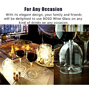 Transparent Portable Collapsible Wine Glass | Unbreakable, Shatterproof Clear Plastic Wine Glass | BPA FREE, Dishwasher Safe, Detachable Stem Wine Cup | Perfect for Camping, Outdoor, and Travel