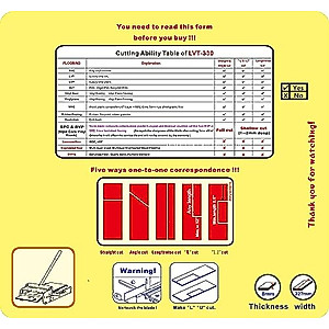 MantisTol 13" Pro Vinyl floor cutter LVT-330BC for LVP, WPC, LVT, SPC, VCT, PVC and Rigid Core Vinyl Plank; Eighth upgrade;Great value & Best buy!