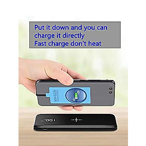 AISHEMI Wireless Charging Receiver Adapter with Fast Smart Microchip Technology for Samsung LG Huawei Sony Motorola Xiaomi Alcatel All Android Device USB Type-C