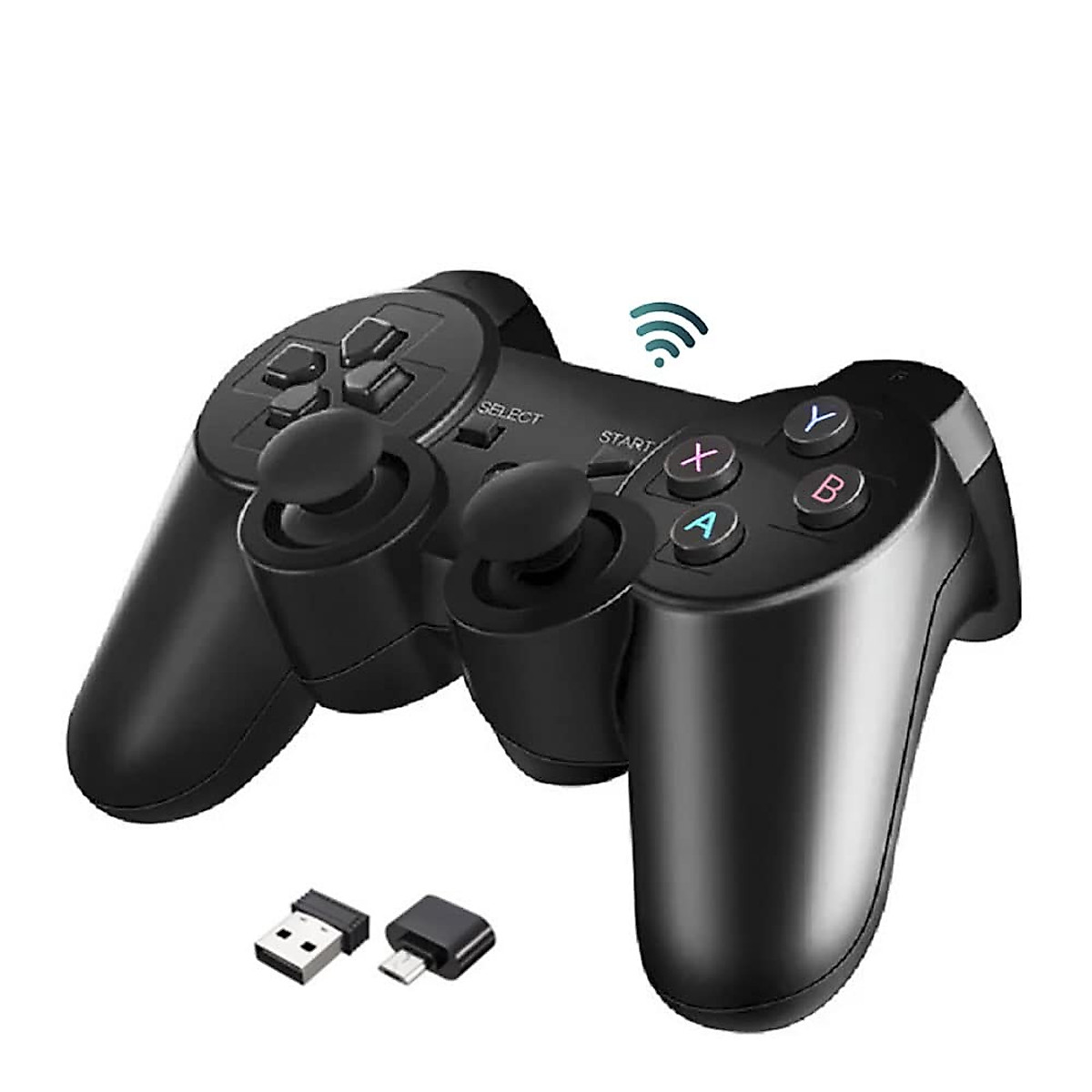 Kinhank 2.4G Wireless Game Controller Gamepads Repalcement Controller, (Black)