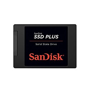 SanDisk SSD PLUS 1TB Internal SSD - SATA III 6 Gb/s, 2.5"/7mm, Up to 535 MB/s - SDSSDA-1T00-G27