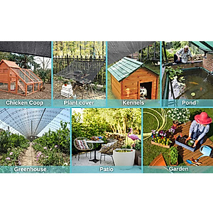 BeGrit 70% 9x20ft Shade Cloth with Grommets Garden Sun Mesh Sunblock UV Resistant Net for Garden Cover Flowers,Patio Plants,Chicken Coop,Greenhouse(Black)