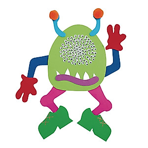 Colorations Wiggly Googly Eyes, Best-Seller, Value Pack with Storage, Regular, Black & White, Arts & Crafts, for Kids