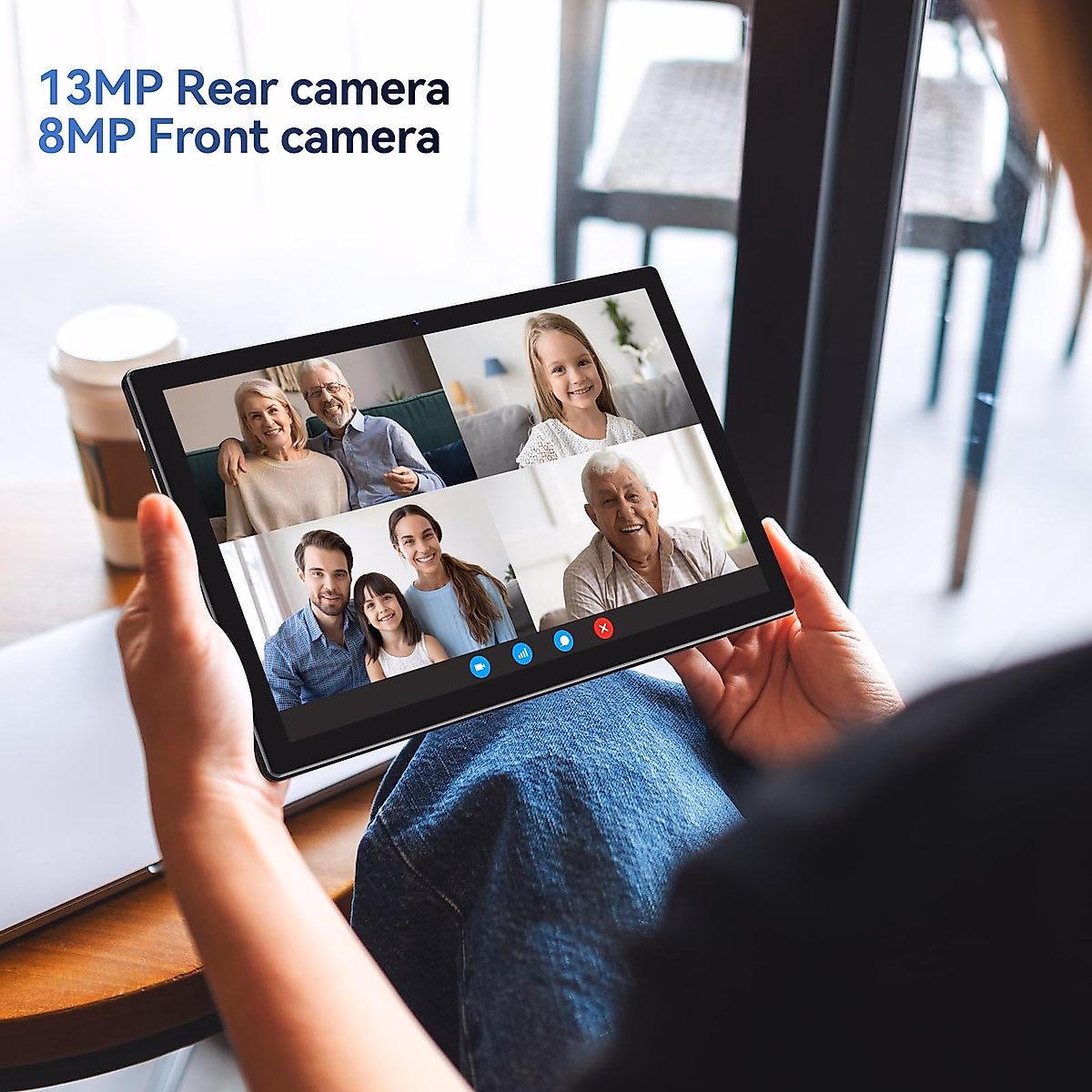 2024 Newest 10.1-Inch Android 12 Tablet – Octa-Core Processor, 16GB RAM, 128GB ROM, TF 1TB, Android Tablets with 13MP Cameras, 5G WiFi, Bluetooth, GPS, 7000mAh Battery and Tablet with Keyboard