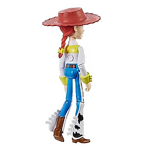 Mattel Disney and Pixar Toy Story Large Action Figure, Posable Jessie Collectible in Signature Cowgirl Look with Removable Hat, 12-inch Scale
