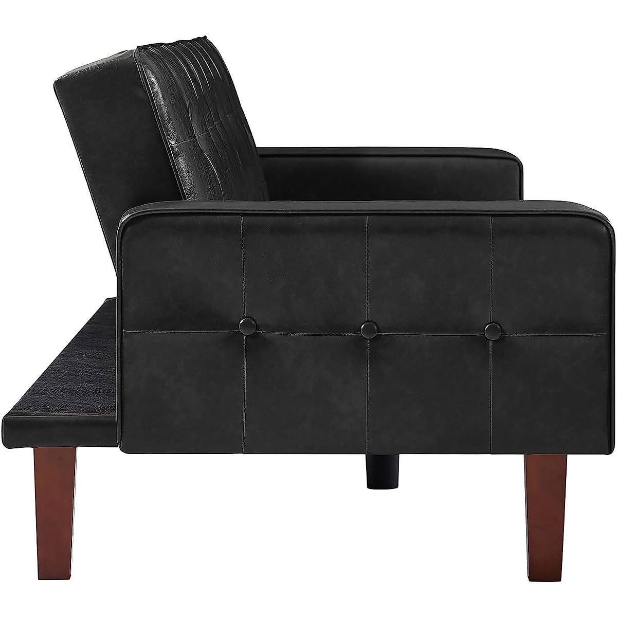 FANYE Black PU Leather, Twin