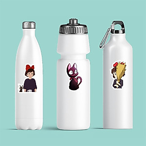 50Pcs Delivery Service of Kiki Japanese Anime Stickers for Water Bottles,Toys Teens Girls Adults Gifts,Vinyl Waterproof Stickers for Laptop,Phone,Notebook,Skateboard Decal Sticker Pegatinas Juguete