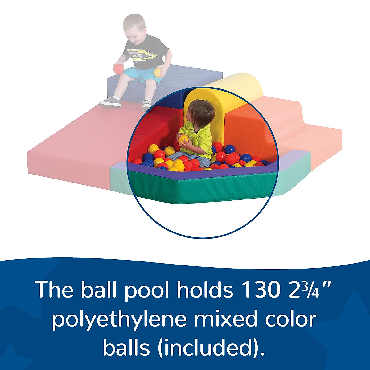 Children's Factory Mikayla's Mini Mountain, Playroom Baby Climber, Indoor Soft Play Equipment for Preschool, Daycare