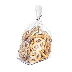 Restaurantware Bag Tek 3 x 2 x 6.5 Inch Retail Bags 100 Durable Candy Bags - Gusset Sleeved Disposable Clear BOPP Gusset Bags Flat-Bottomed For Restaurants Cafes And Delis